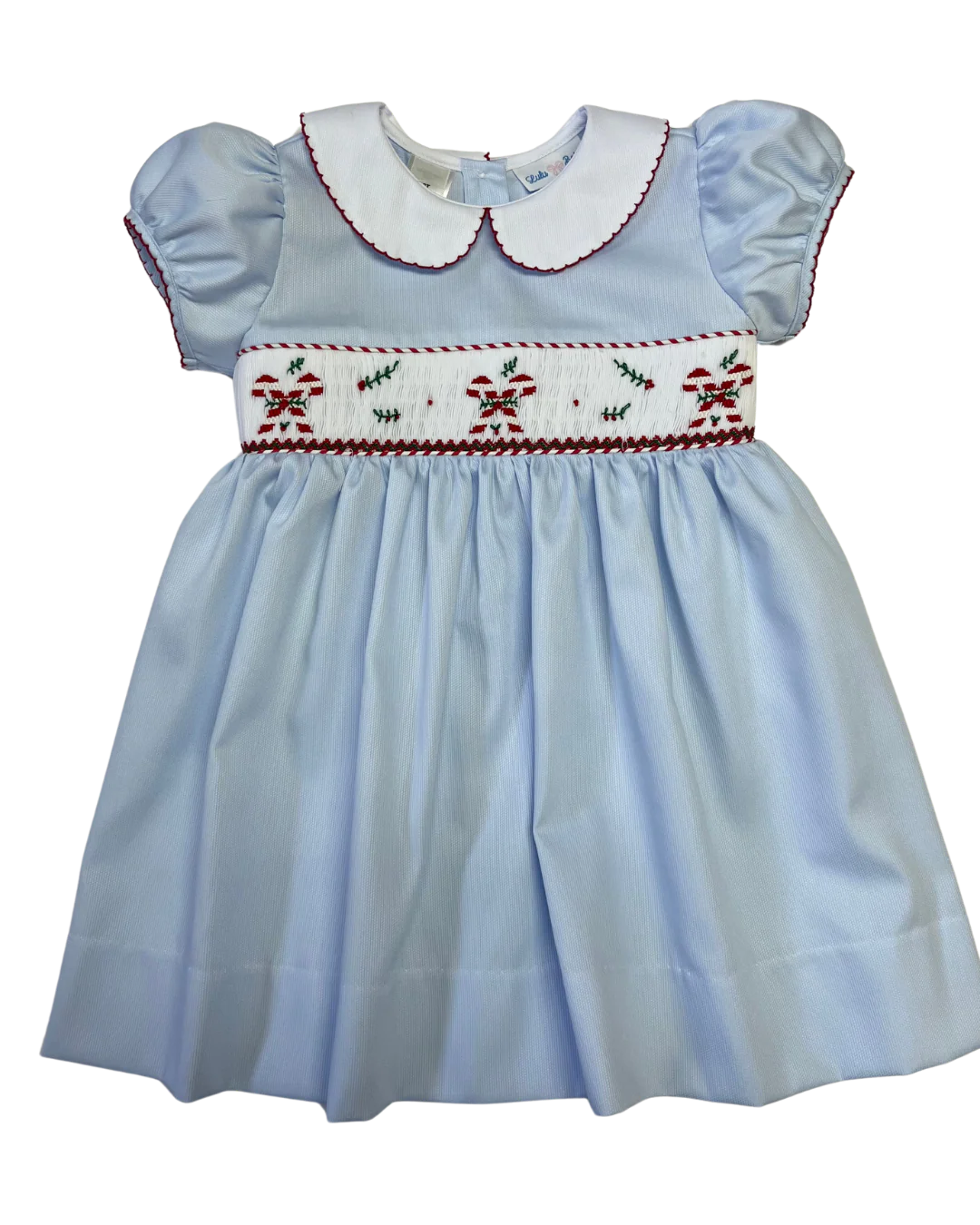 Rose Candy Cane Smocked Dress – Pitterpattercarolinesaiken