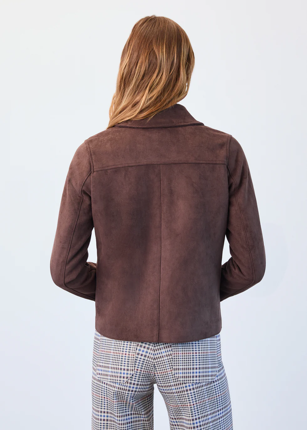 Faux Suede Colar Jacket, Brown – Pitterpattercarolinesaiken
